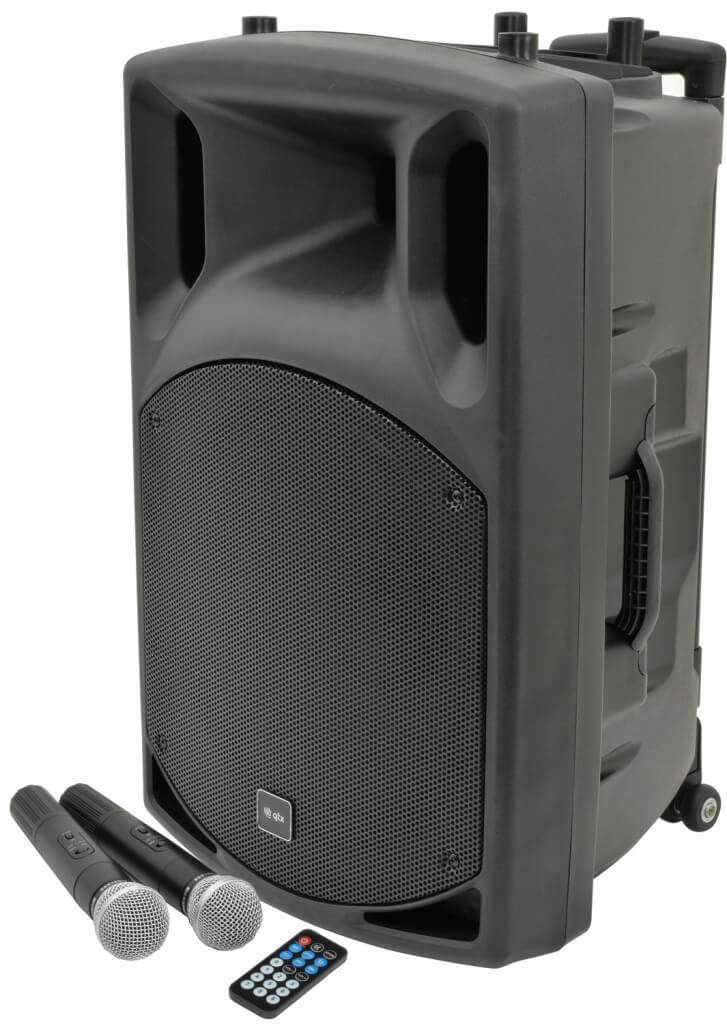 QTX Sound QX15PA (178.856) 15" Portable PA With USB/SD/FM & Bluetooth ...